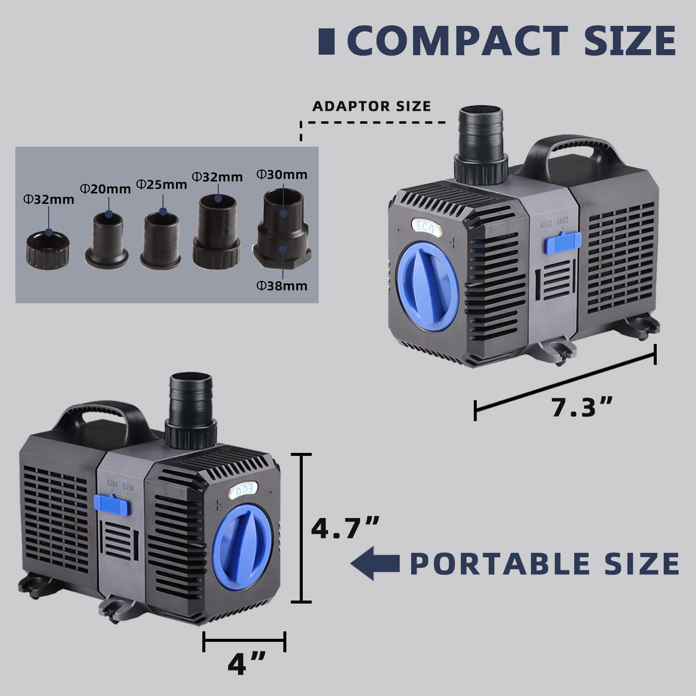 Snapklik.com : Trupow Flow Adjustable Frequency Electric Inline Garden ...