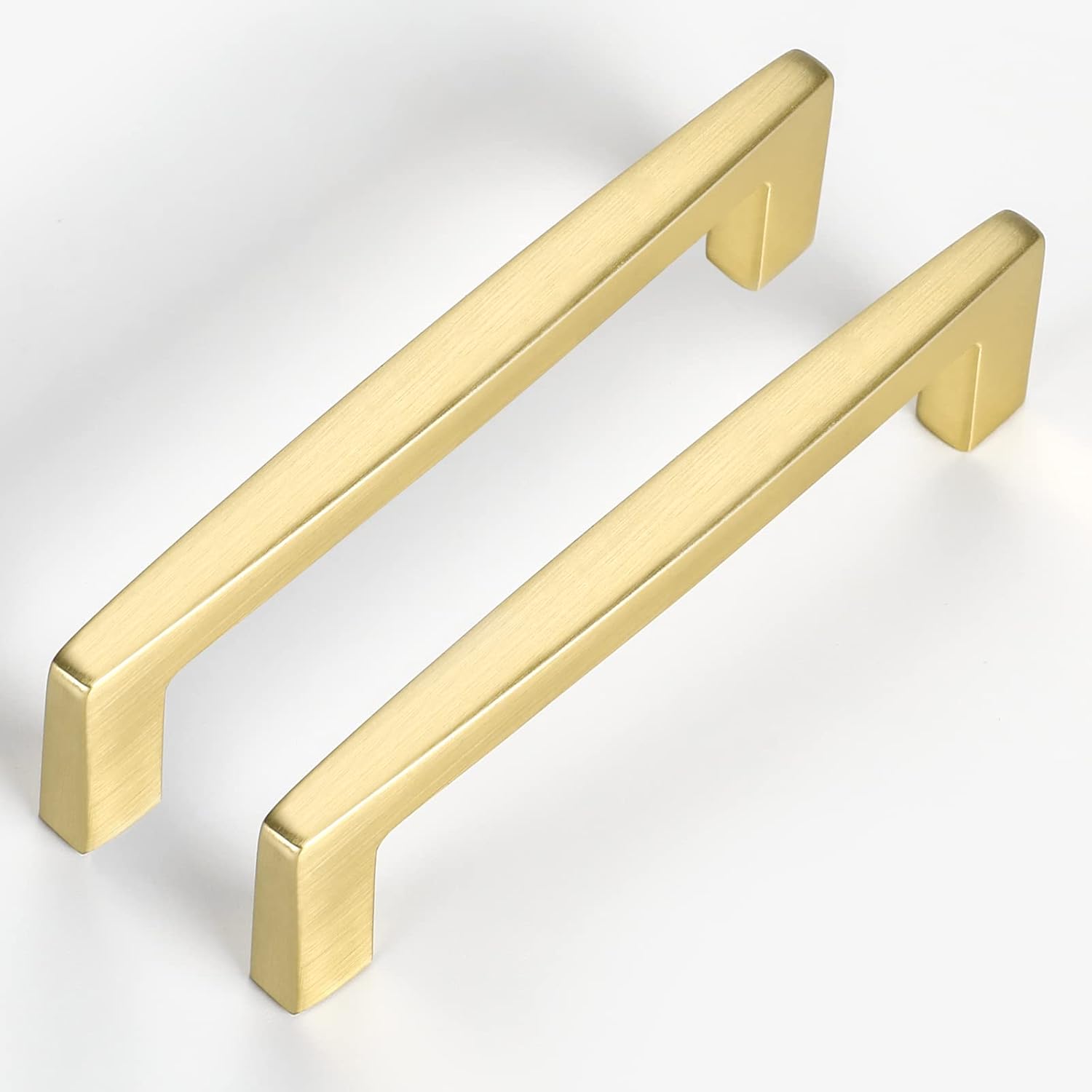 10 Pack goldenwarm Gold Cabinet Pulls Brushed Brass Drawer Handles 5 ...
