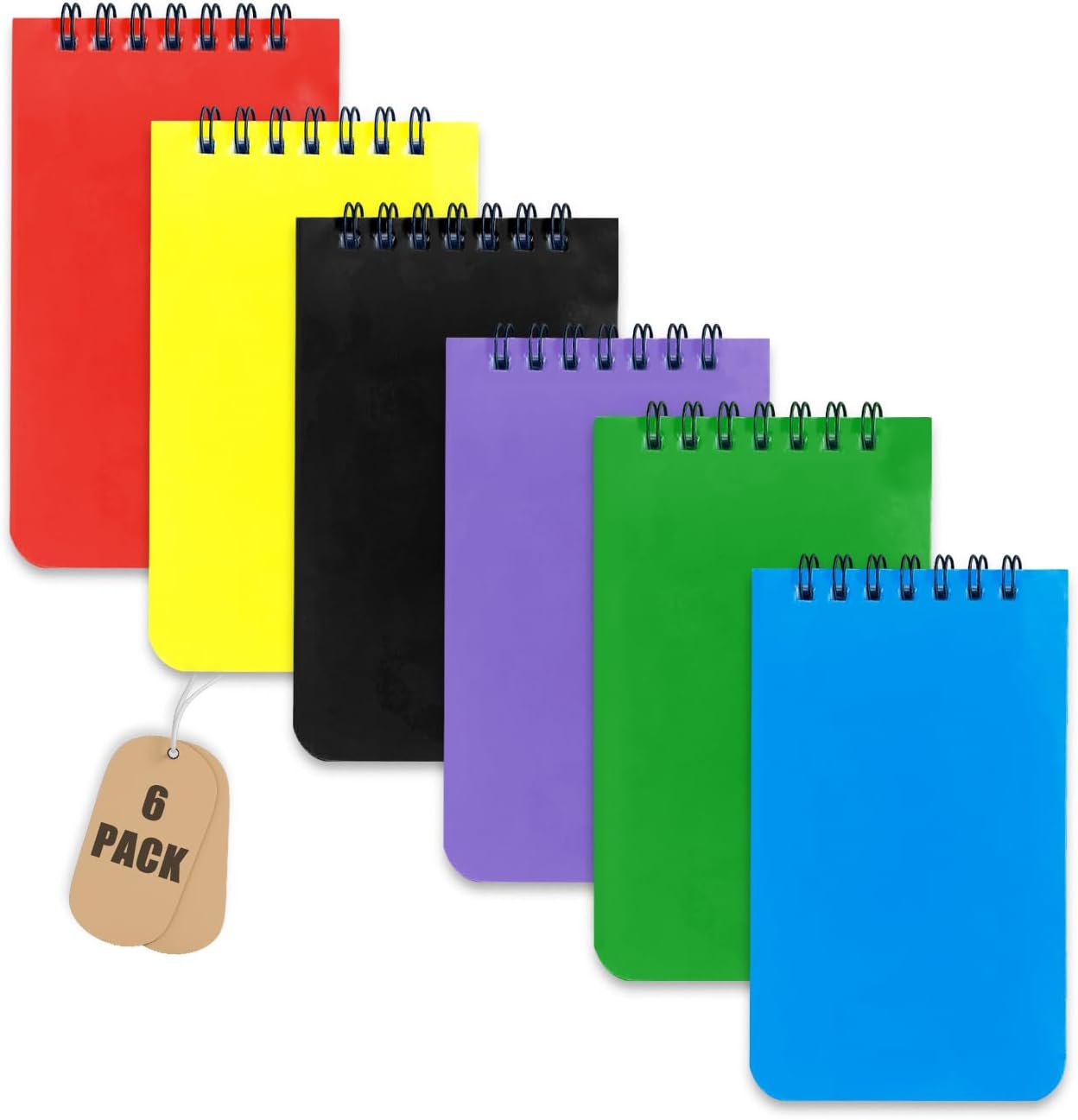 Amazon.com : KTOJOY 6 Pack Pocket Notebook Small 3x5 Spiral Notepads ...