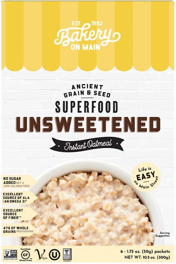 Amazon.com: Bakery On Main, Gluten-Free Instant Oatmeal, Vegan & Non ...