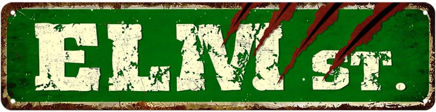 Amazon.com: Elm Street Metal Sign Vintage Horror Movie Metal Sign ...