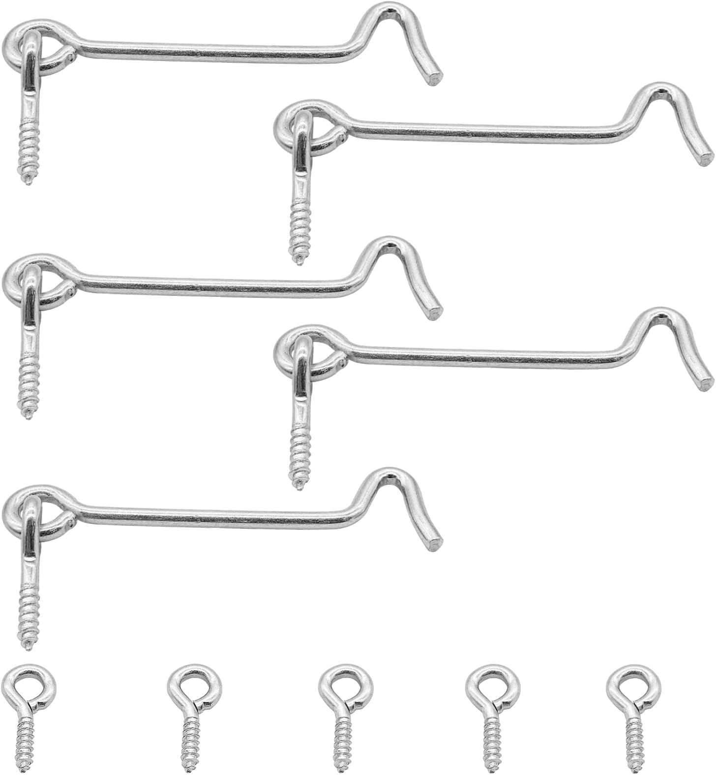 Amazon.com: Wideskall® 2" inch Zinc Plated Wire Gate Hook and Eye Latch ...