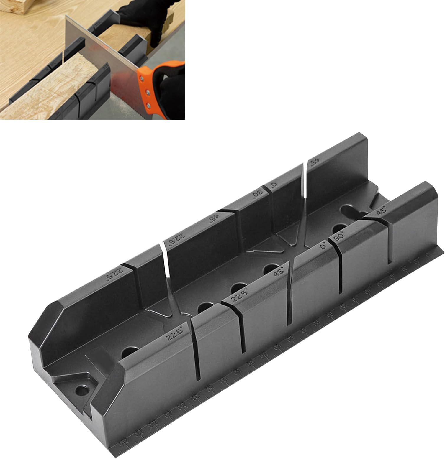 Miter Saw, Mitre Box Set, Saw & Clamping Box, Steel Angle Cutting Miter ...