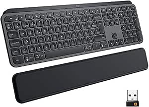 Logitech MX Keys Plus Advanced Wireless Illuminated Keyboard with Palm ...