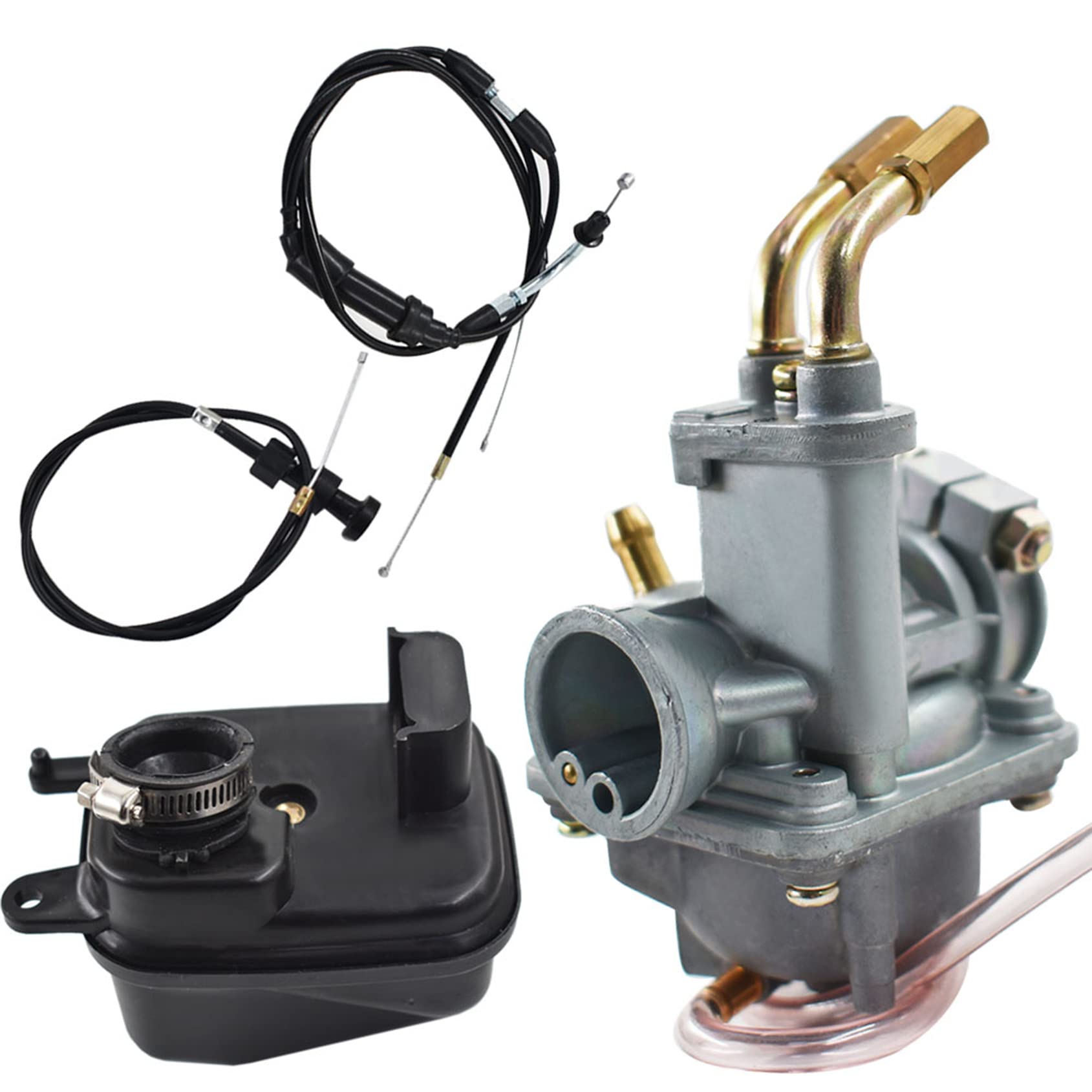 Amazon.com: ANTUKO Motorcycle Carburetor with Air Filter & Throttle ...