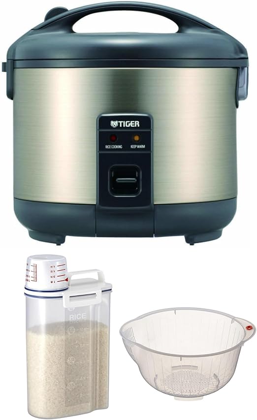 Amazon.com: Tiger Rice Cooker - Premium Stainless Steel 8-Cup Rice ...