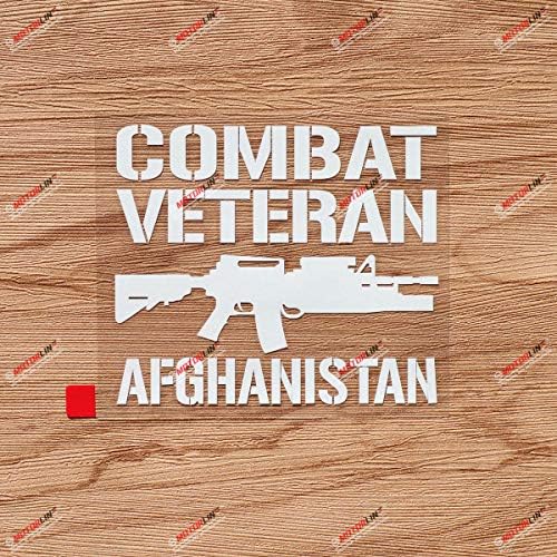 Amazon.com: Afghanistan Combat Veteran Decal Vinyl Sticker - White 4 ...