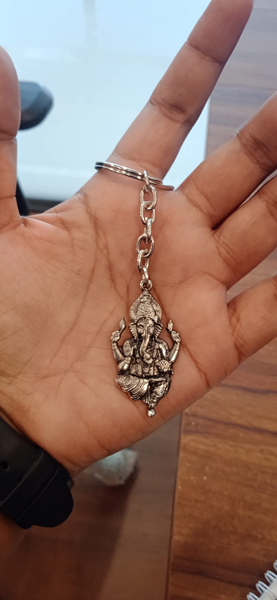 My.Shop God Ganesha Ganapathi Metal Keychain (Brown) : Amazon.in: Fashion