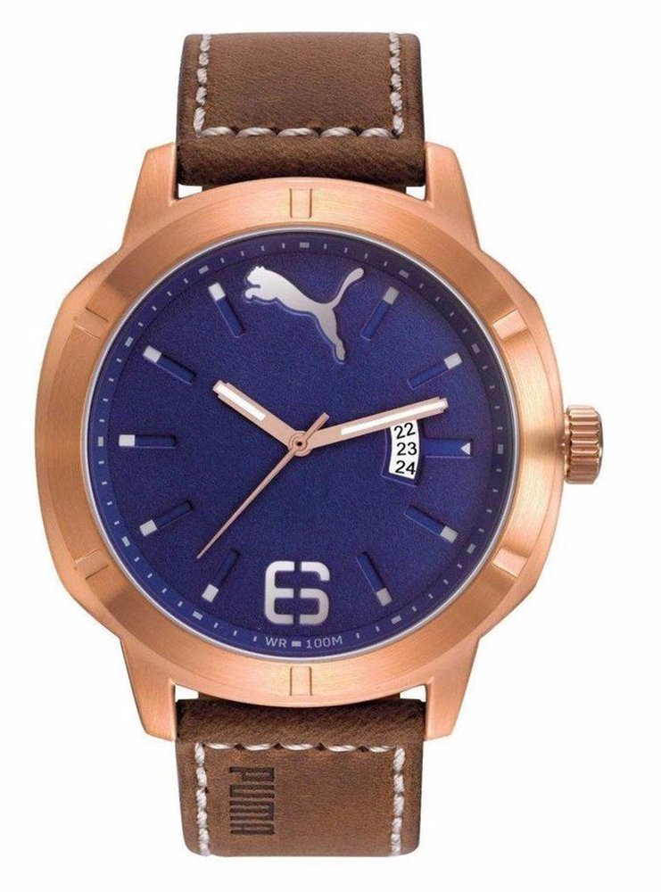 Buy PUMA Mens Watch, Brown, Strap at Amazon.in