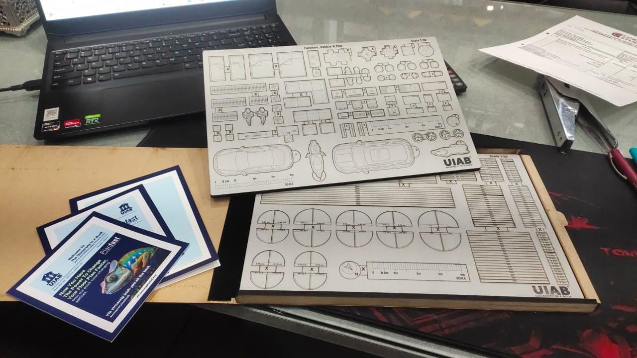 UIAB® University in a Book - Planfast™ Architectural Floor Plan Kit for Instant Revisions ...