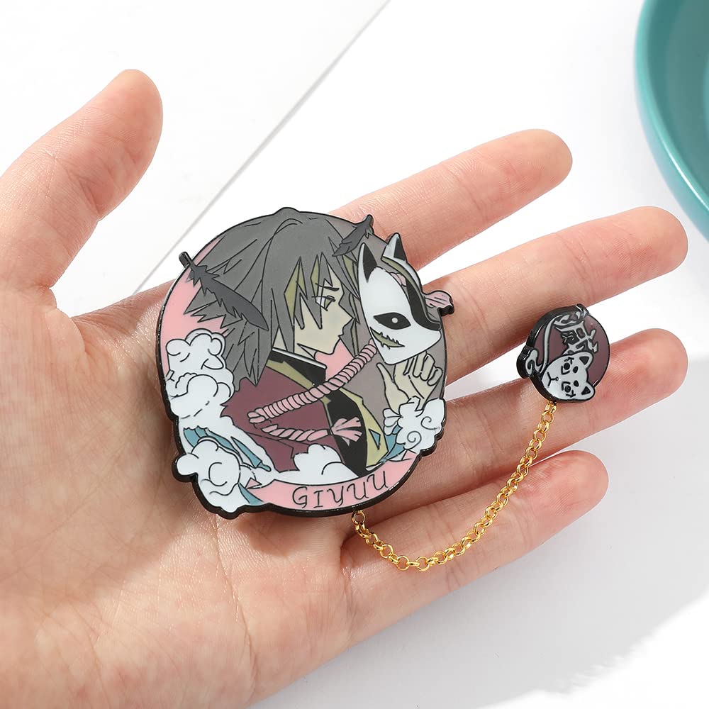 Buy Anime Demon Slayer Brooch Pin - Kimetsu no Yaiba Tanjiro Nezuko ...