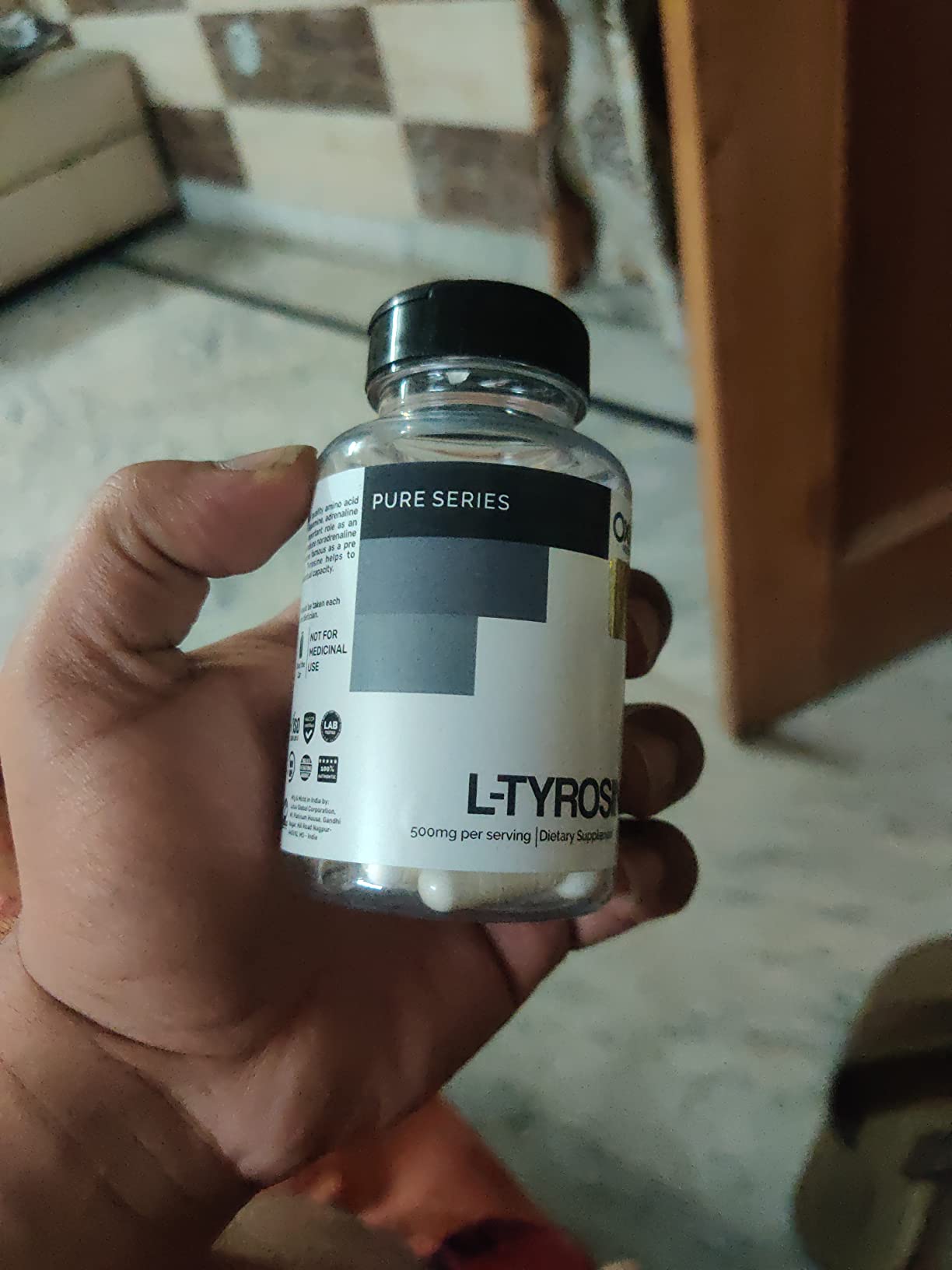 Oxin Nutrition L Tyrosine 500mg Capsule Pure Series 100% Pure & USP ...