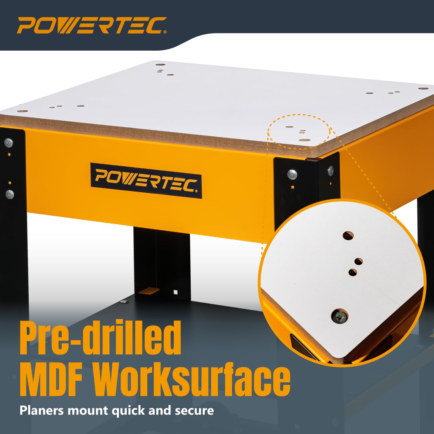 Dewalt Planner POWERTEC Tool Stand With Wheels, Casters & Melamine MDF ...
