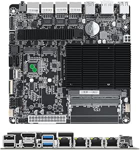 Amazon.com: NAS Motherboard 6-Bay J4125 Mini-ITX 4xi226-v 2.5GbE Ports ...