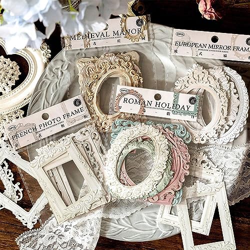 Amazon.com : 5 Packs Paper Lace Cutouts Vintage Lace Paper Frame ...