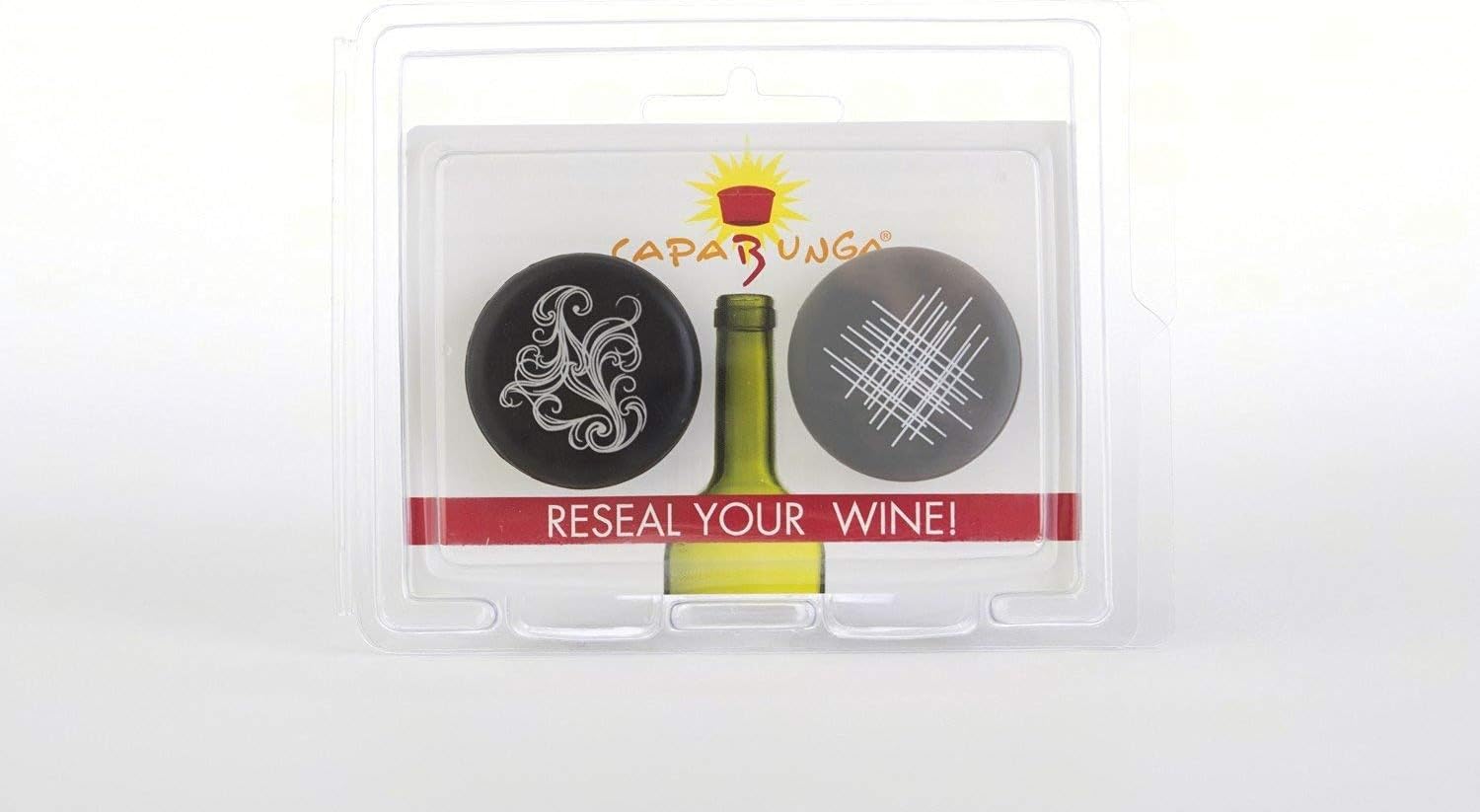 Amazon.com: CapaBunga CAPAU2D02 Swirl (Black) and Line (Gray) Reusable ...