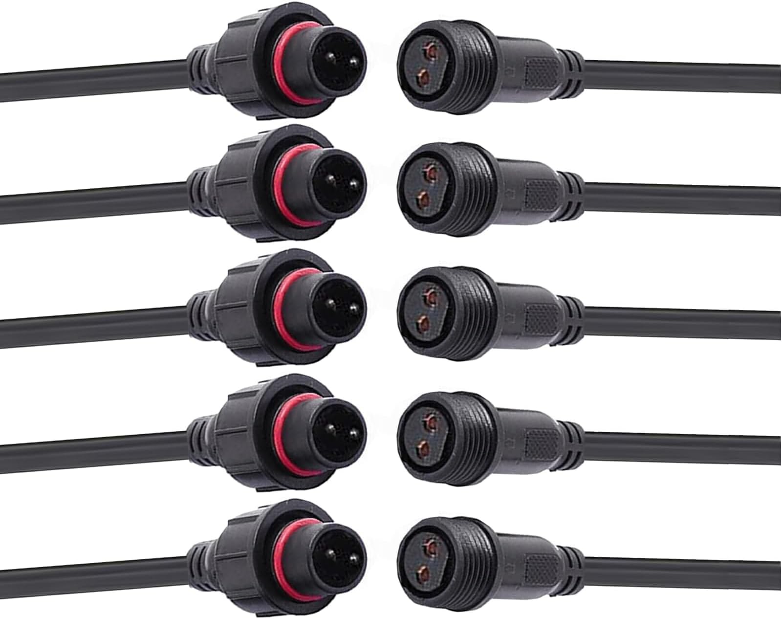 Amazon.com: PATIKIL 3.28Ft 2 Pin Extension Cable Wire, 2Pcs 22 AWG ...