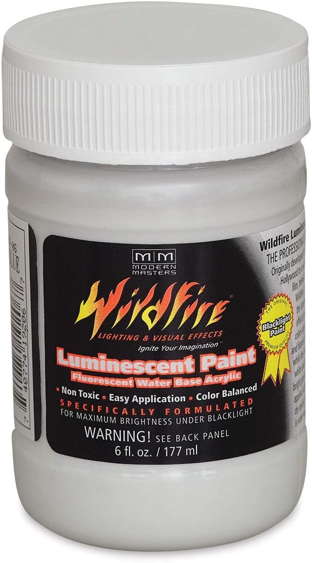 Wildfire Luminescent Fluorescent Acrylic Paint - Invisible Blue, 6 oz ...