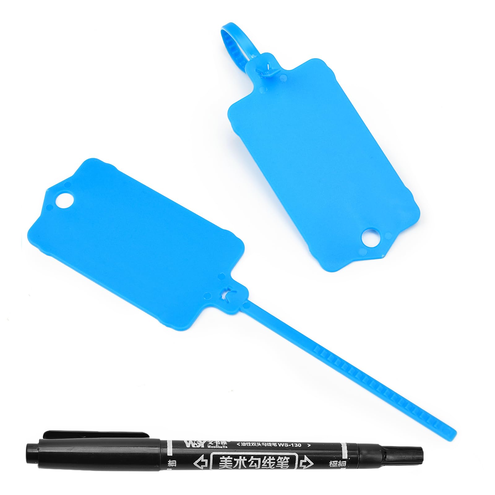 Snapklik.com : LeadSeals 100pcs Blank Plastic Tags For Labeling ...