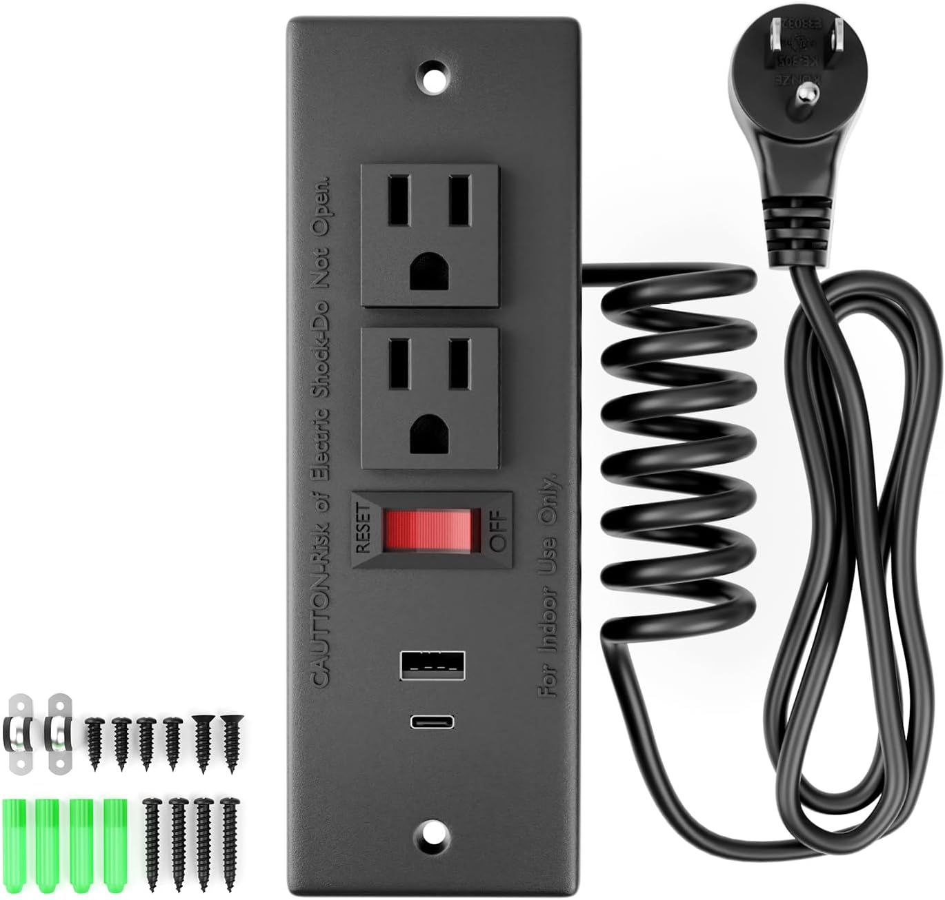 Amazon.com: Drawer Outlet Kit, Recessed Furniture Power Strip with ...