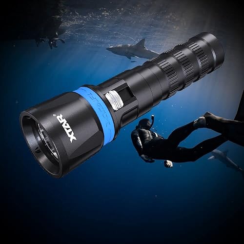 XTAR DS1 - Linterna de buceo, potente antorcha de buceo de pesca ...