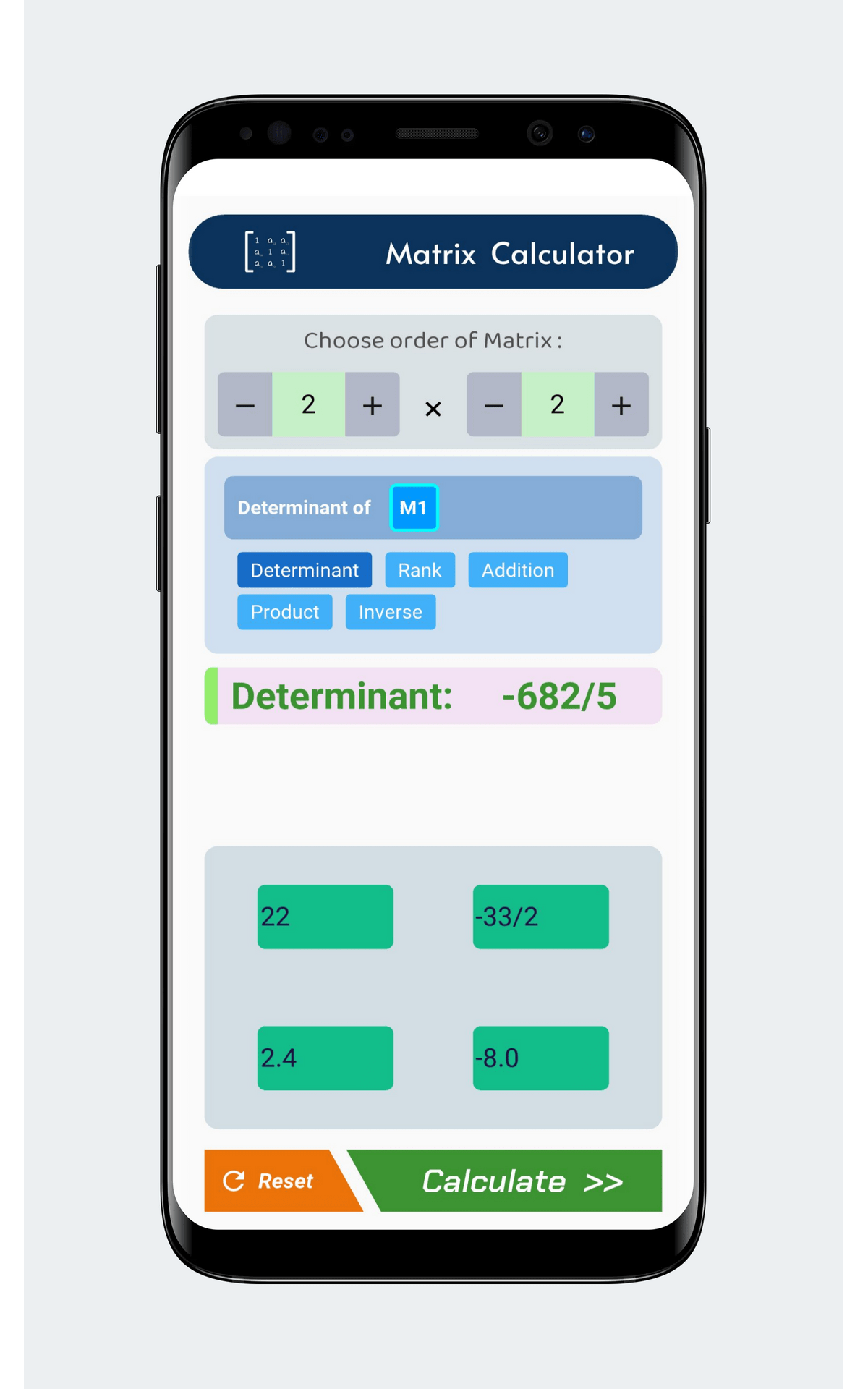 Matrix Calculator - App on Amazon Appstore