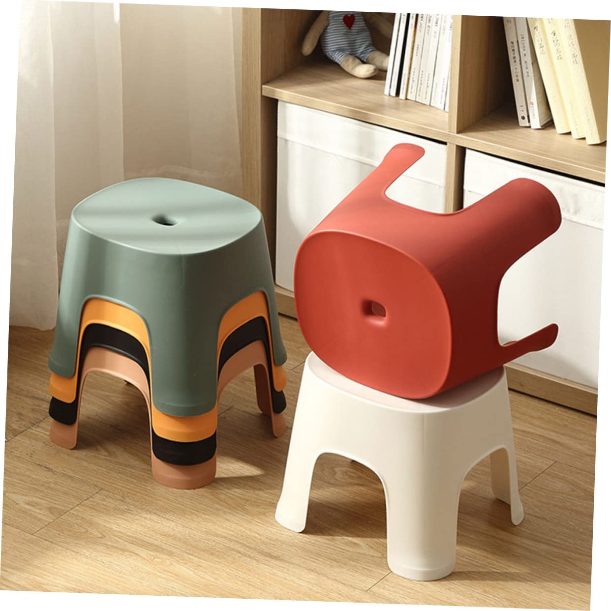 Bath Stool 1pc Plastic Chairs Stool for Toddlers Adult Step Stool ...