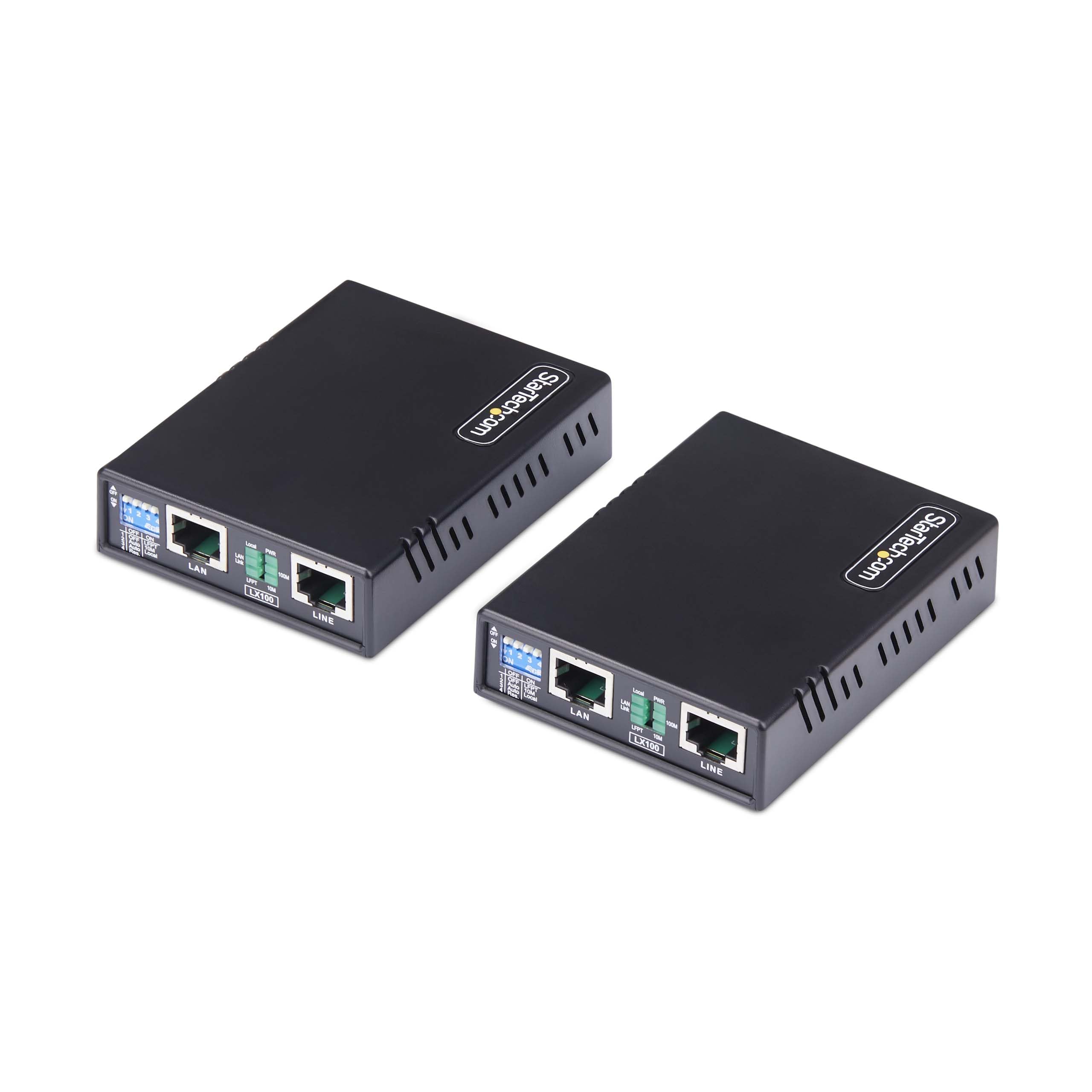 Amazon.com: StarTech.com 10/100 Ethernet Extender Kit Up to 0.5mi (800m ...