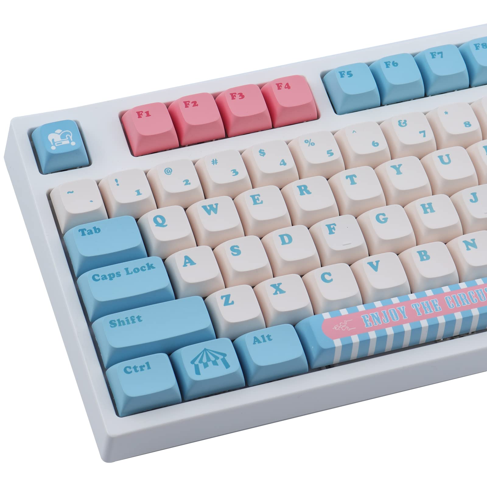 JakeTsai Keycaps,141 Keys PBT Keycaps Set Circus XDA Profile Dye ...