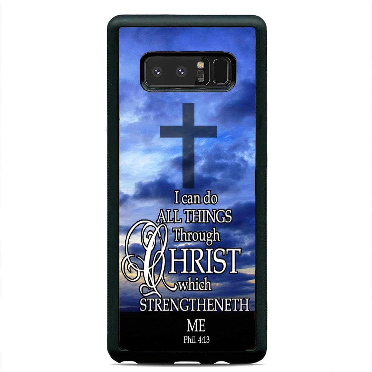 Amazon.com: Christ Phone Case Christian Bible Verse Cross Hard Rubber ...