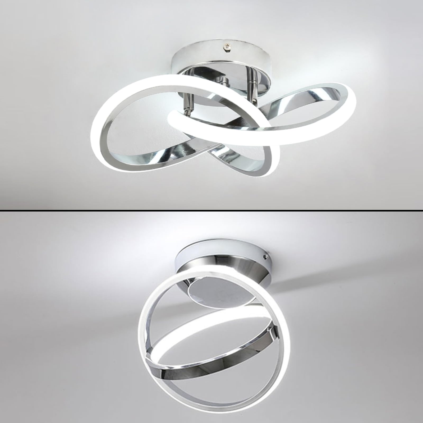 CANEOE 2 Packs Modern Led Ceiling Light, 22W Small Led Ceiling Lamp ...