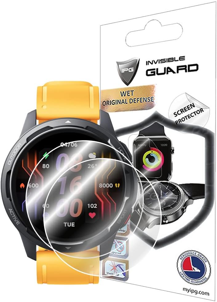 Amazon.com: IPG for Xiaomi Watch S1 Active Watch Screen Protector (2 ...