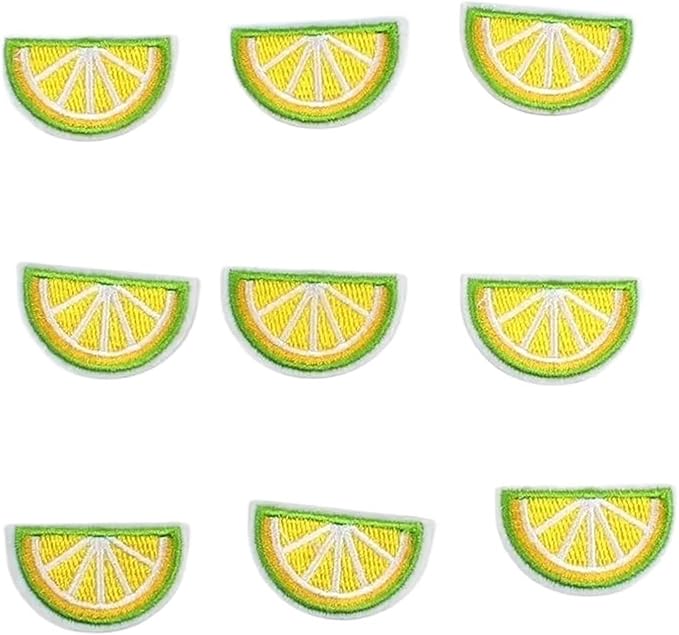 Amazon.com: 10pcs Iron On Embroidery Lemon Patches Cartoon Cute Fruits ...