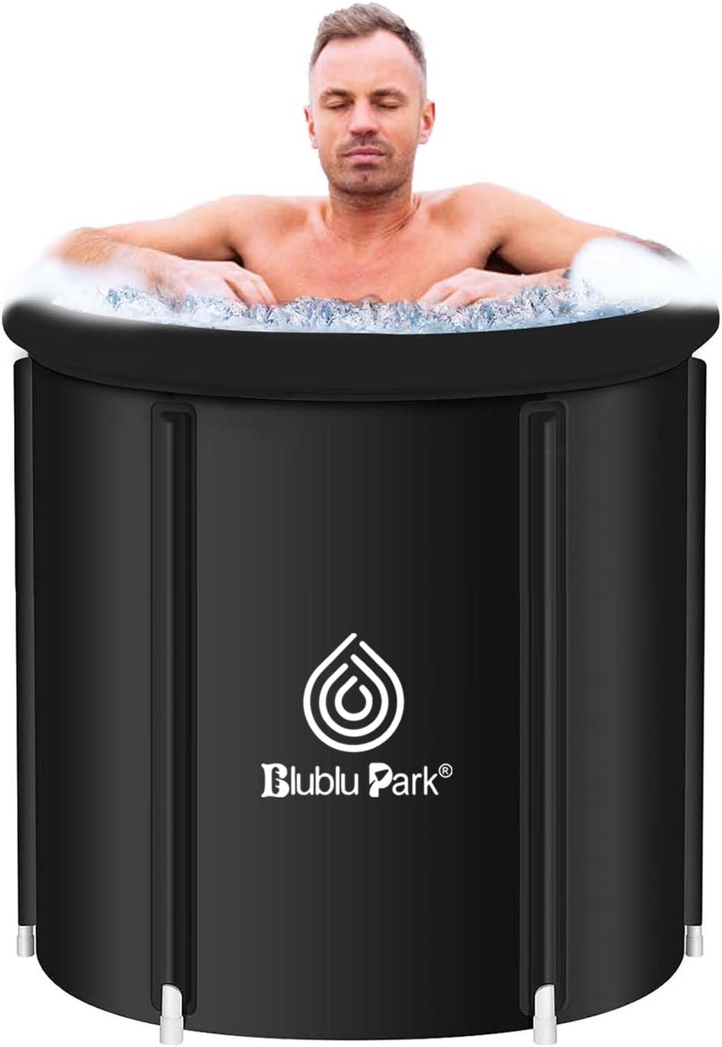 Eisbadewanne für Sportler mit Deckel, große tragbare kalte Tauchwanne im Freien für ...