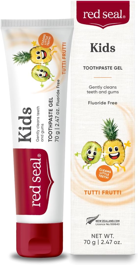 Amazon.com: Red Seal Kids Toothpaste - Tutti Frutti Flavor, Fluoride ...