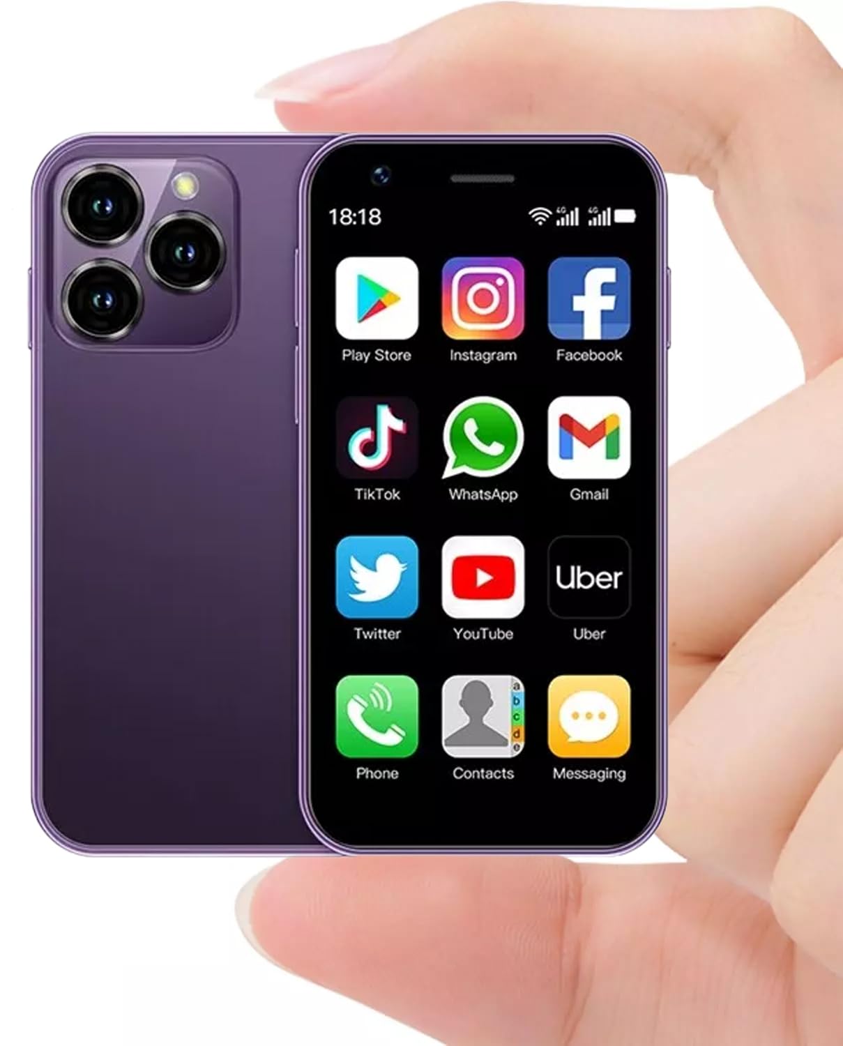 Amazon.com: ExAchat Mini Phone for Kids Unlocked Smartphone 3.0" HD ...