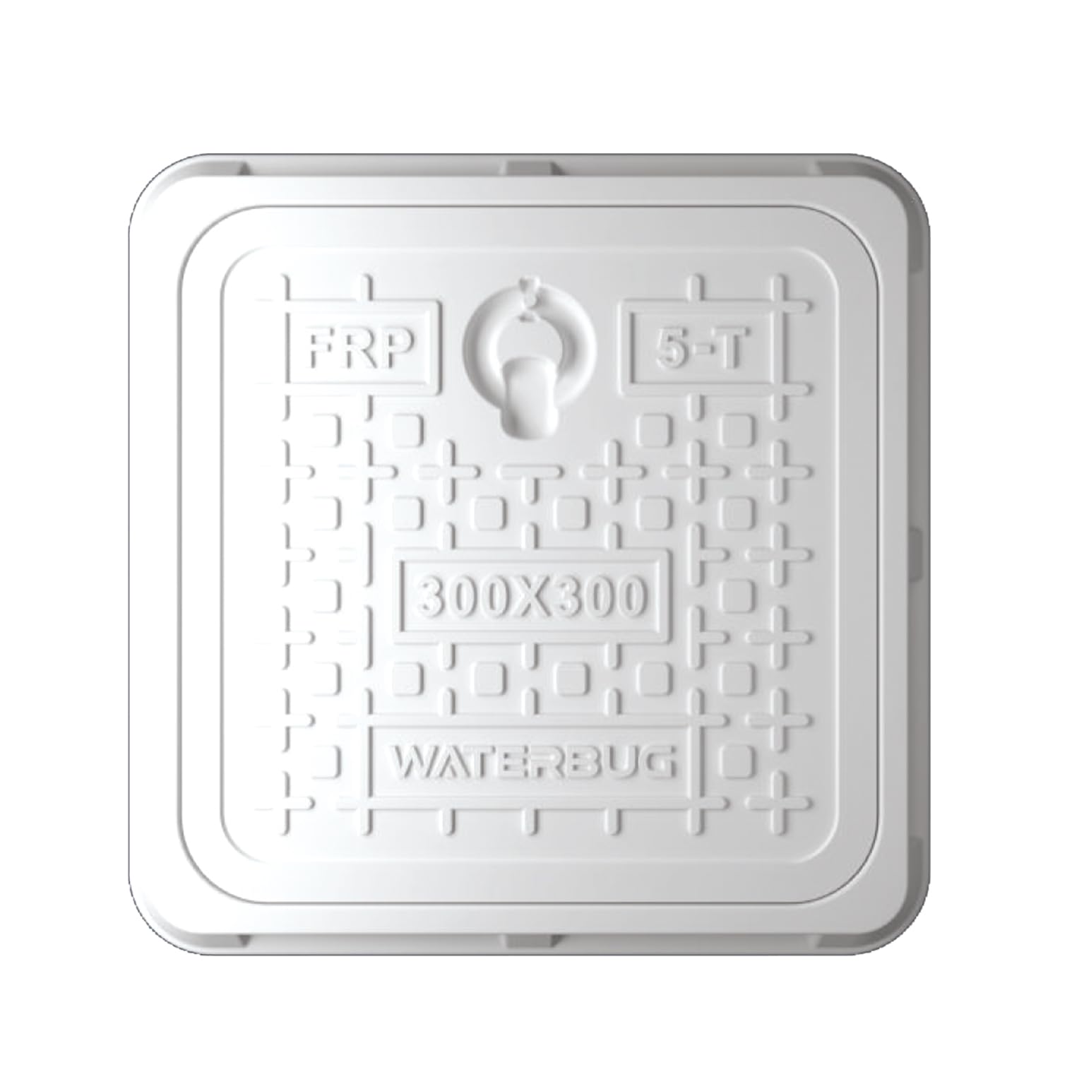 LUXART Heavy Fiber Reinforced Polymer- FRP 5 TON Manhole Cover 12 x 12 ...