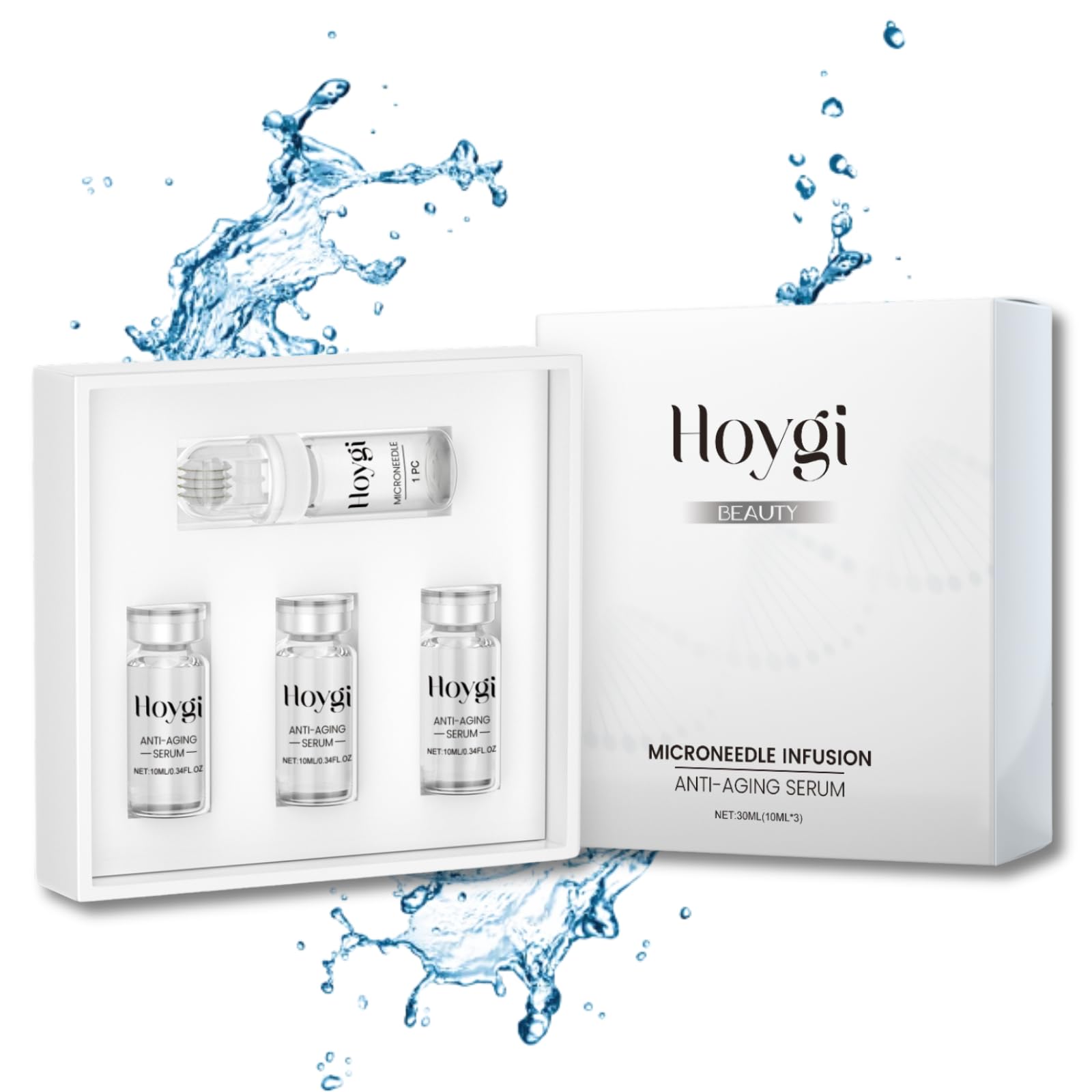 IZBEAUVO-Micro Infusion Facial Serum Set, Hyaluronic Acid Microneedling ...