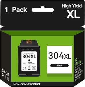 304XL Ink Cartridges Black High Yield Replacement for HP 304 Black Ink ...
