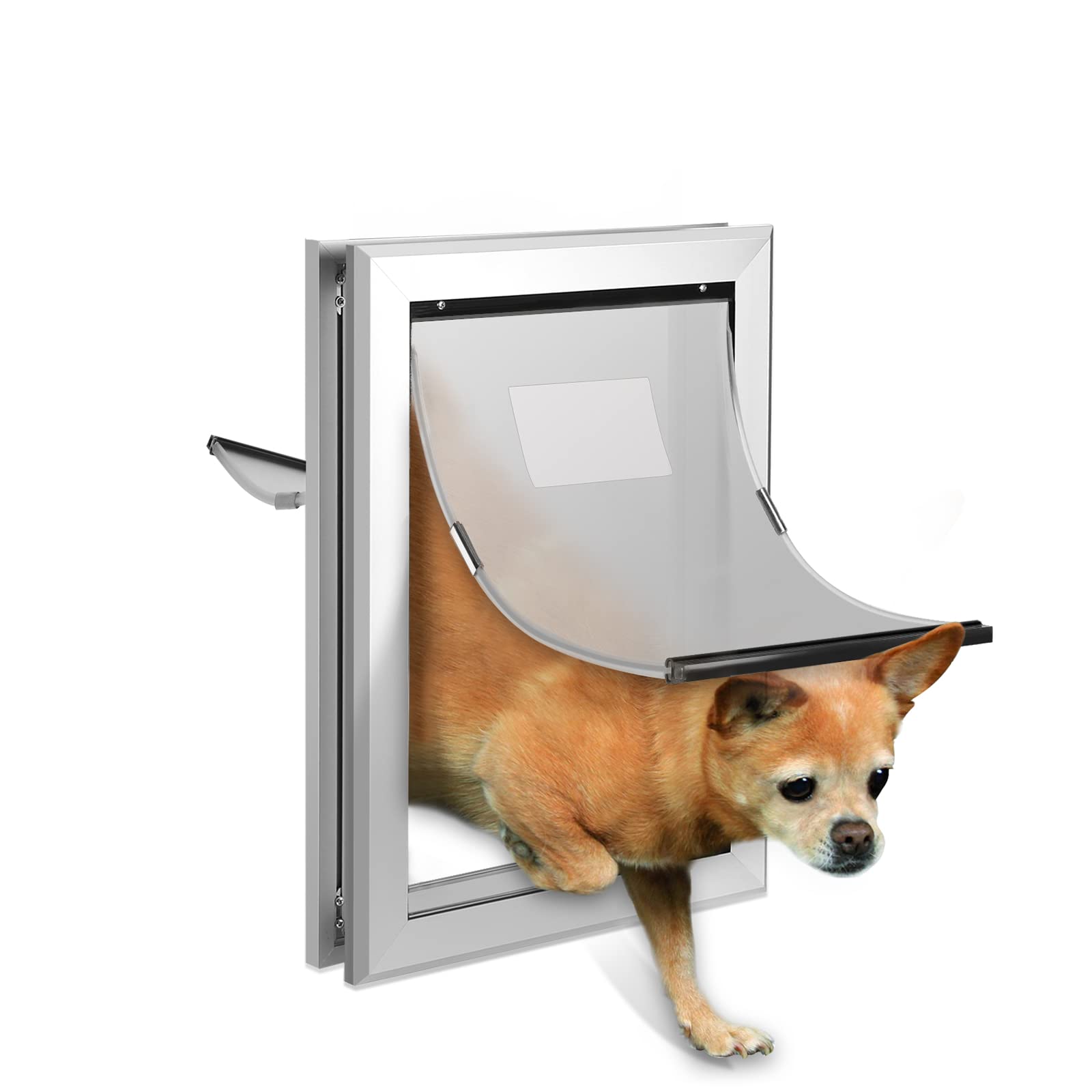 Snapklik.com : Ownpets Weatherproof Dog Door, Double Flaps Energy ...
