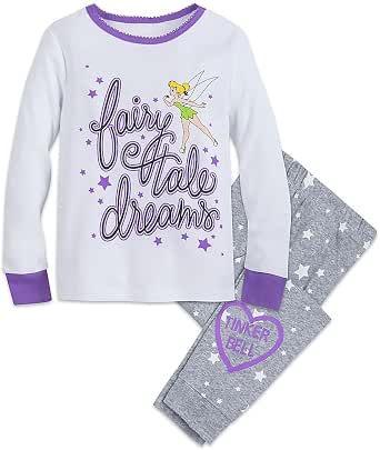 Amazon.com: Disney Tinker Bell PJ PALS Set for Girls Size 5 Multi ...