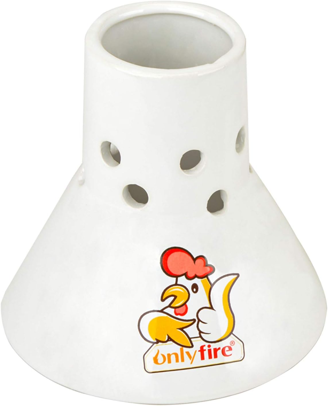 Amazon.com : Onlyfire Ceramic Beer Can Chicken Holder, Ceramic Chicken ...