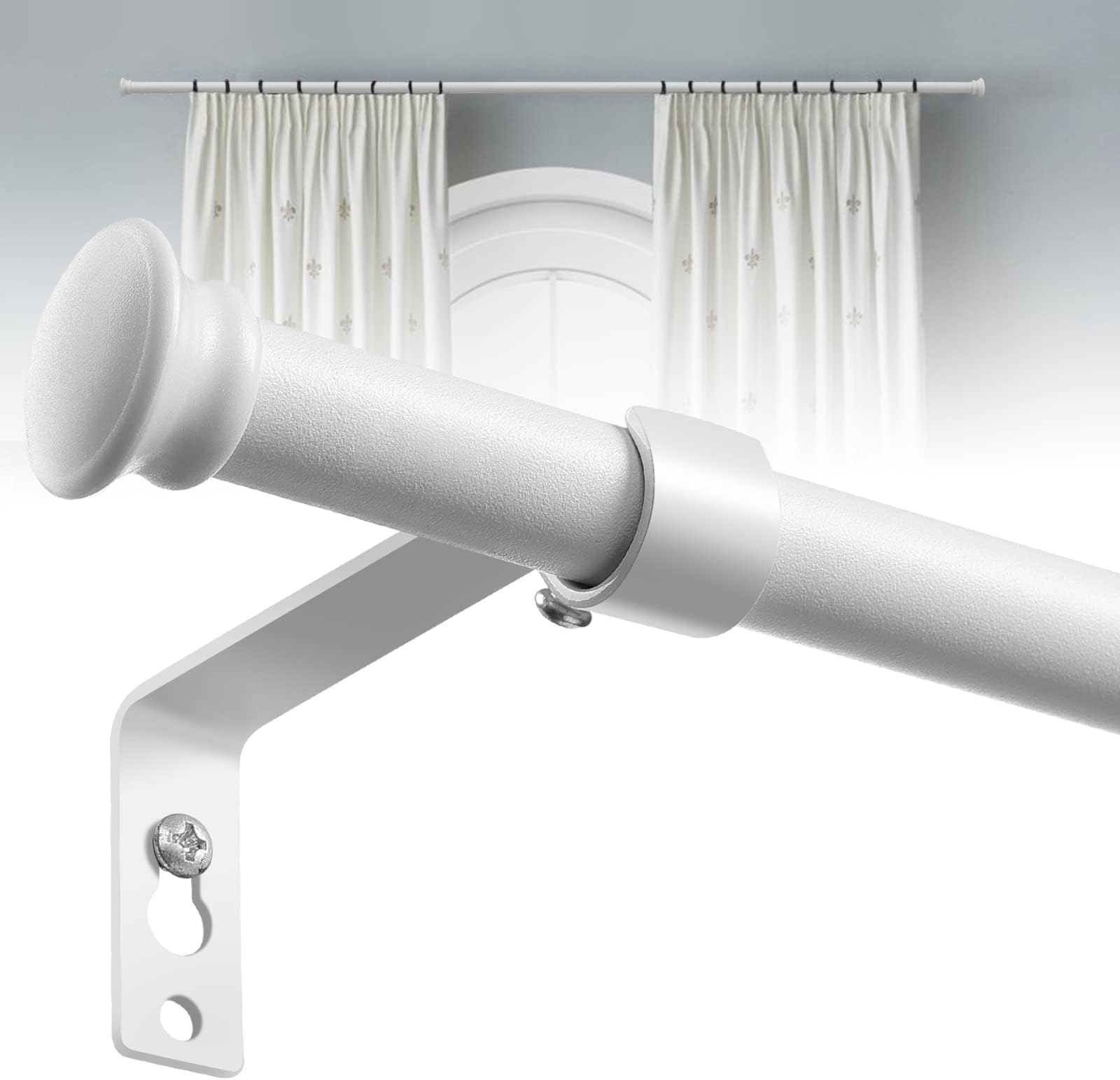 Amazon.com: FLY HAWK Curtain Rods, 28" to 76" for Windows Small Curtain ...