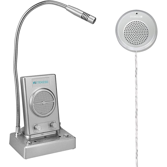 Buy Retekess TW102 Window Intercom System, Dual Way Counter Intercom ...
