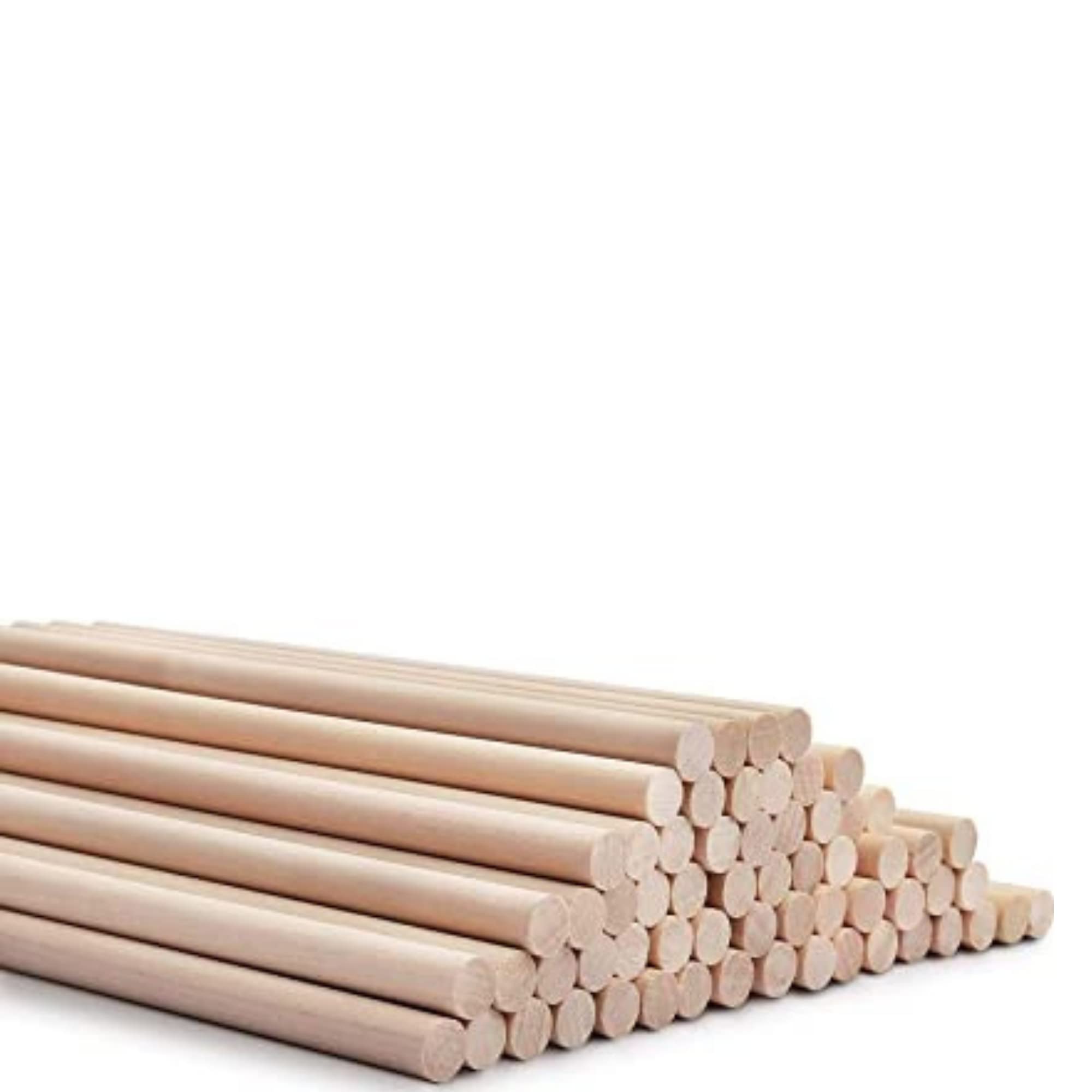 Oswaal Wood Crafts 6 Inches Wooden Dowel Rods Set 50 | Desertcart KUWAIT