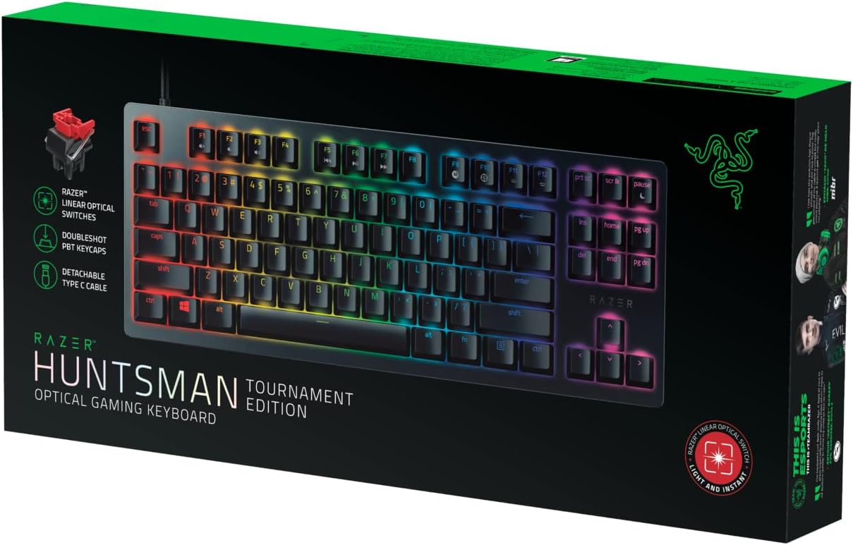 Razer Huntsman Tournament Edition – Optical Gaming Keyboard (87 Key ...