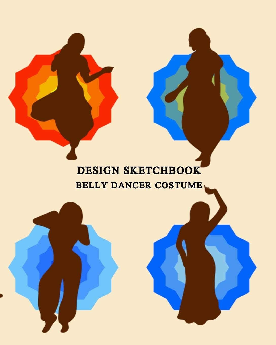 Buy Belly Dancer Costume Design Sketchbook: Drawing Book with Figure ...