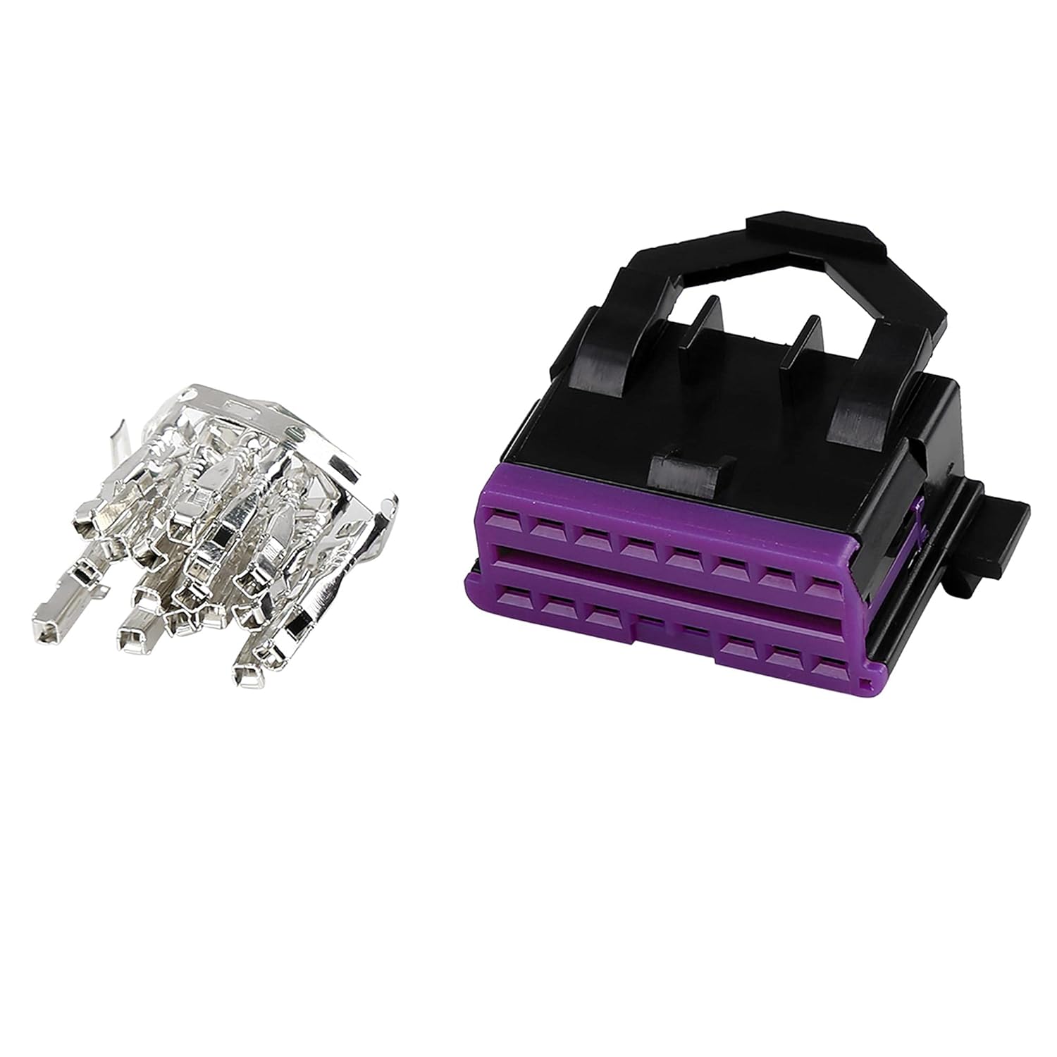 X AUTOHAUX OBD2 Car Diagnostic Connector Female Socket w/16 Terminal ...