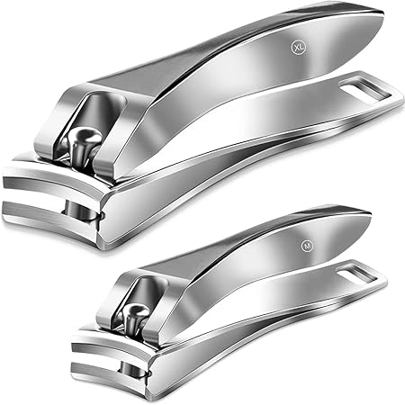 Amazon.com : Nail Clipper with Comfort Grip Nail Catcher - Chrome ...