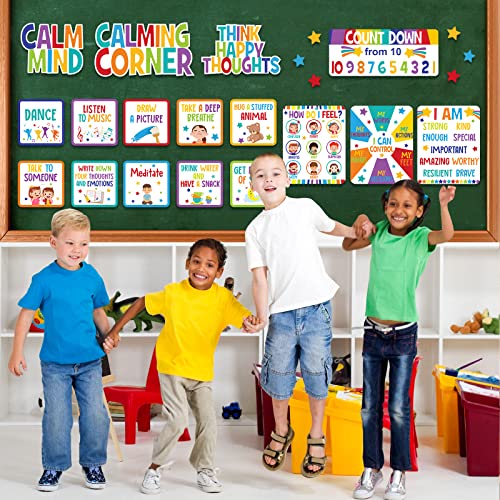 Calm Down Corner Bulletin Board Set for Classroom Decoration Feelings ...